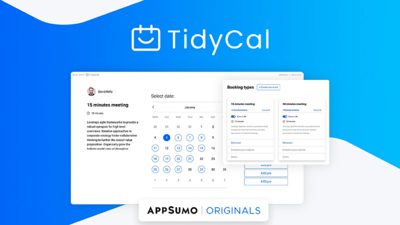 Tidycal Appsumo Lifetime Deal & Tidycal Review Tidycal Appsumo Lifetime Deal & Tidycal Review