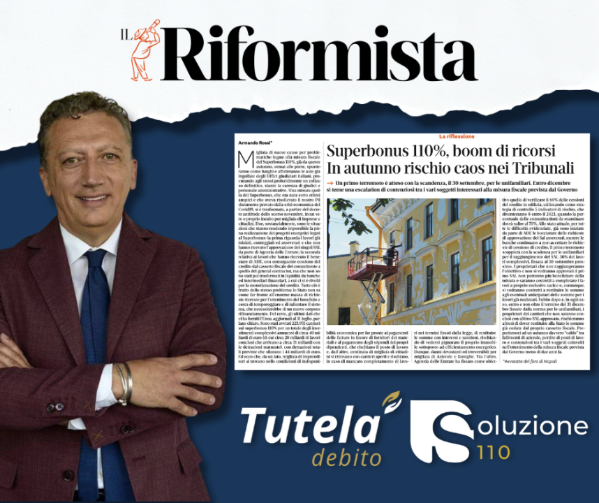 SUPERBONUS 110% - CAOS NEI TRIBUNALI SUPERBONUS 110% - CAOS NEI TRIBUNALI