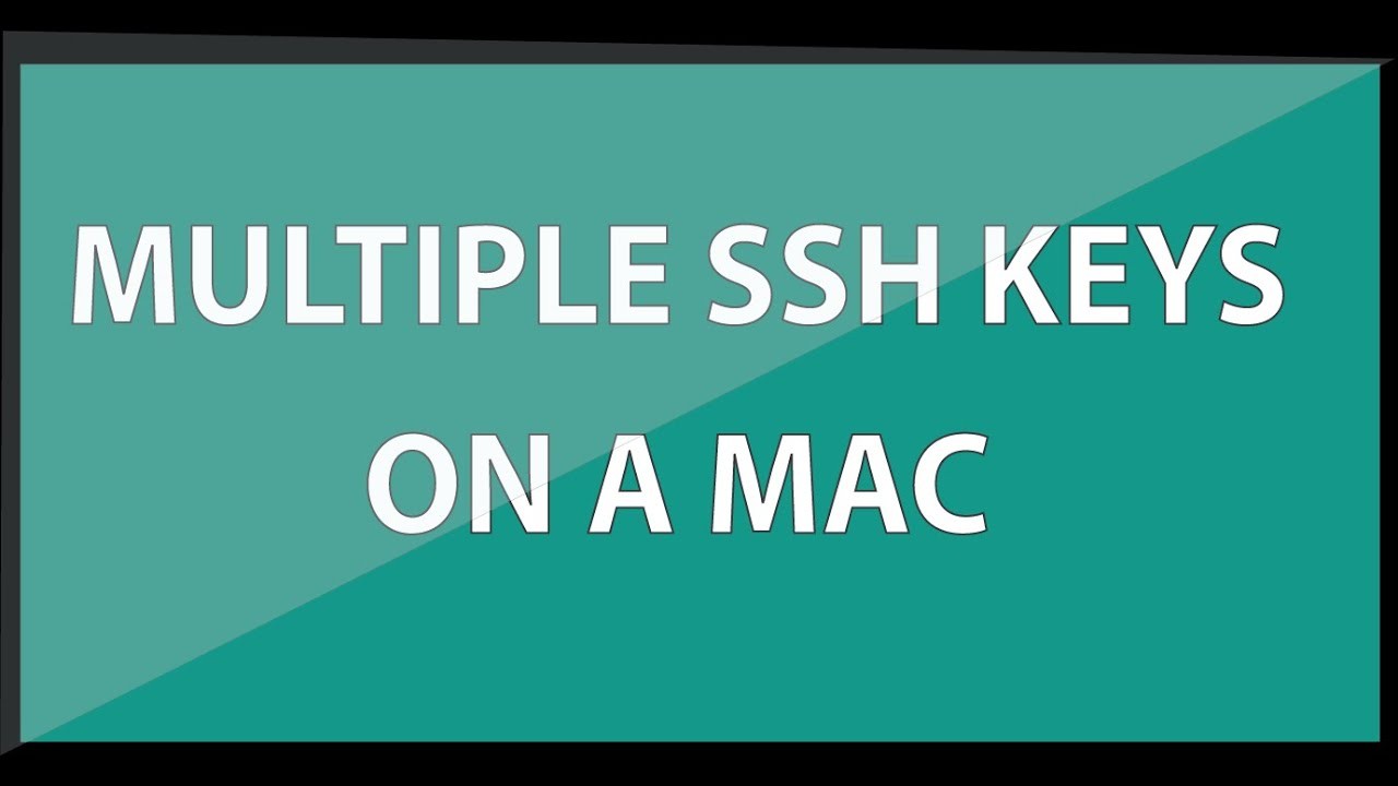 How to setup multiple ssh keys for multiple bitbucket accounts (Mac OS) How to setup multiple ssh keys for multiple bitbucket accounts (Mac OS)