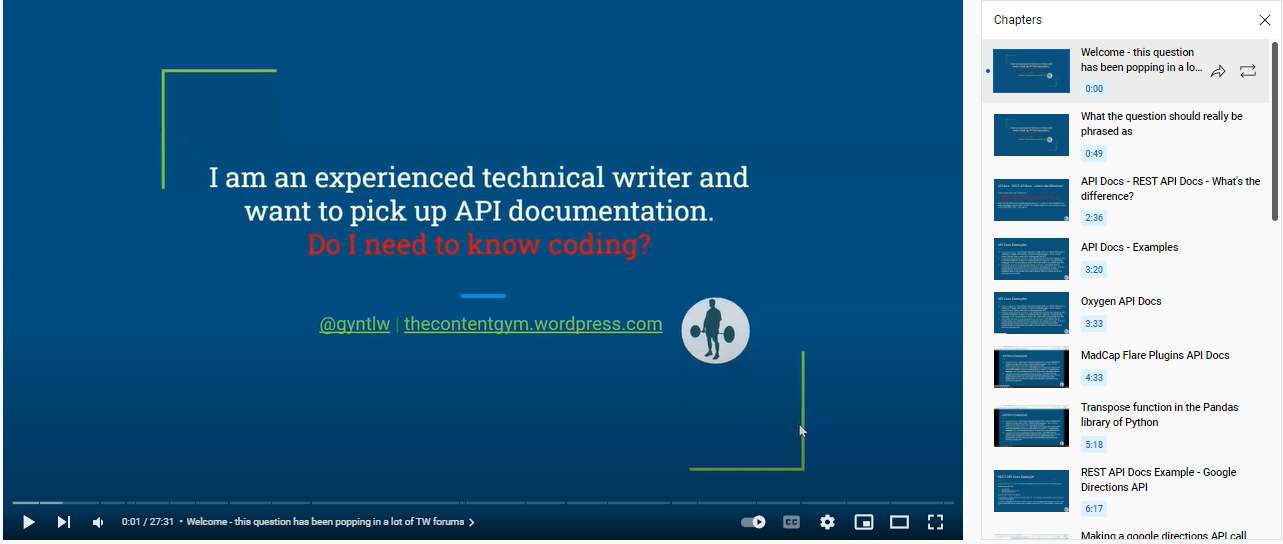 Video: I am an experienced technical writer and want to venture into ... Video: I am an experienced technical writer and want to venture into ...