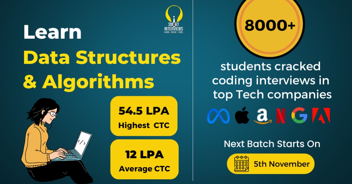 Smart Interviews on LinkedIn: Learn Data Structures and Algorithms ... Smart Interviews on LinkedIn: Learn Data Structures and Algorithms ...