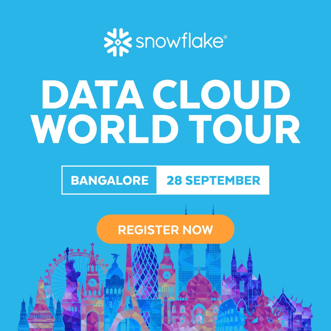 Snowflake on LinkedIn: Data Cloud World Tour Bangalore | Snowflake Snowflake on LinkedIn: Data Cloud World Tour Bangalore | Snowflake