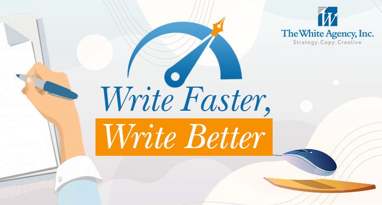 Write faster. Write better. Write faster. Write better.