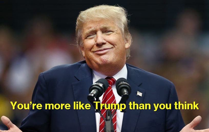 Sherpa Blog: You're more like Trump than you think Sherpa Blog: You're more like Trump than you think