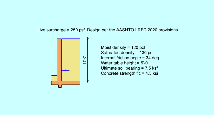 AASHTO Retaining Wall Example Using ASDIP RETAIN AASHTO Retaining Wall Example Using ASDIP RETAIN