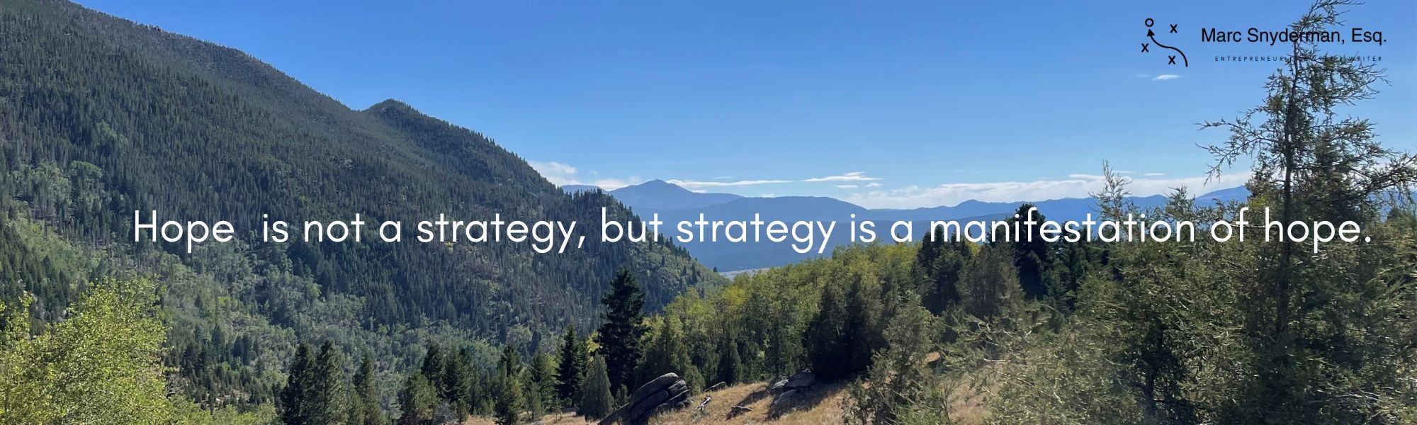 Hope is not a strategy. Hope is not a strategy.