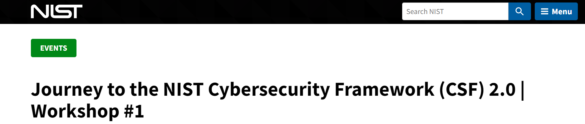 NIST Cyber Security Framework 2.0 Workshop - A Summary NIST Cyber Security Framework 2.0 Workshop - A Summary