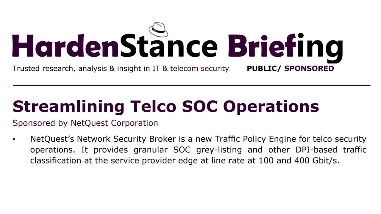Streamlining Telco SOC Operations Streamlining Telco SOC Operations