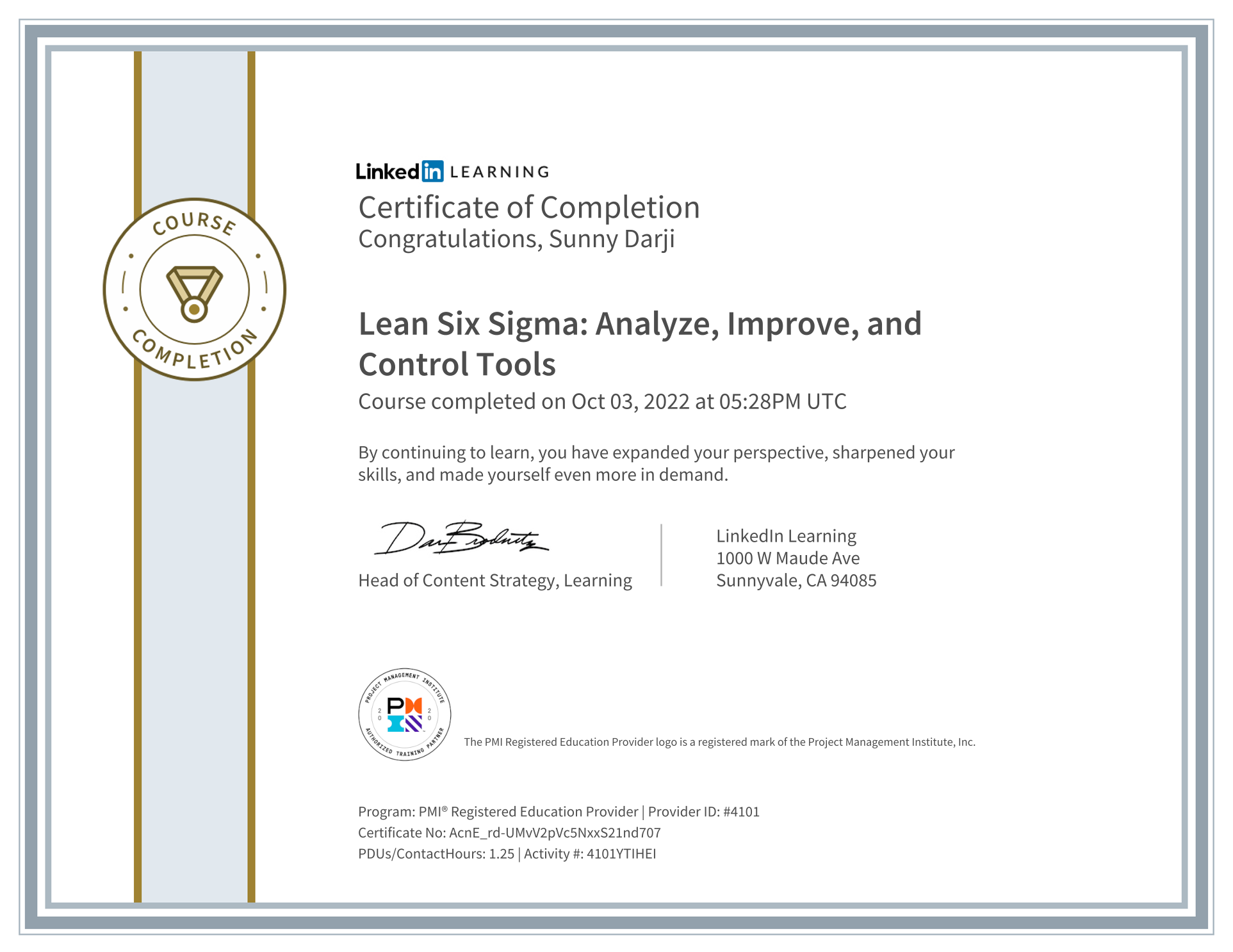 Sunny Darji on LinkedIn: Certificate of Completion Sunny Darji on LinkedIn: Certificate of Completion