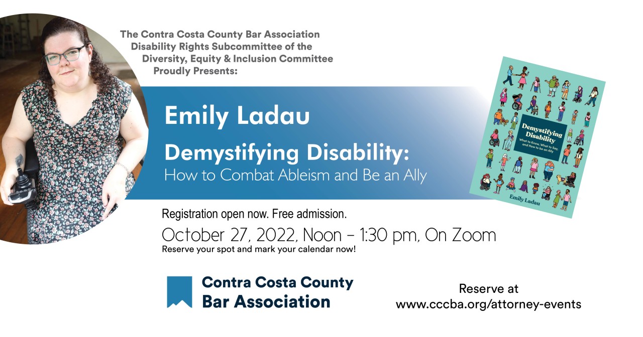 Emily Ladau - Demystifying Disability - CCCBA Speaker, October 27th Emily Ladau - Demystifying Disability - CCCBA Speaker, October 27th