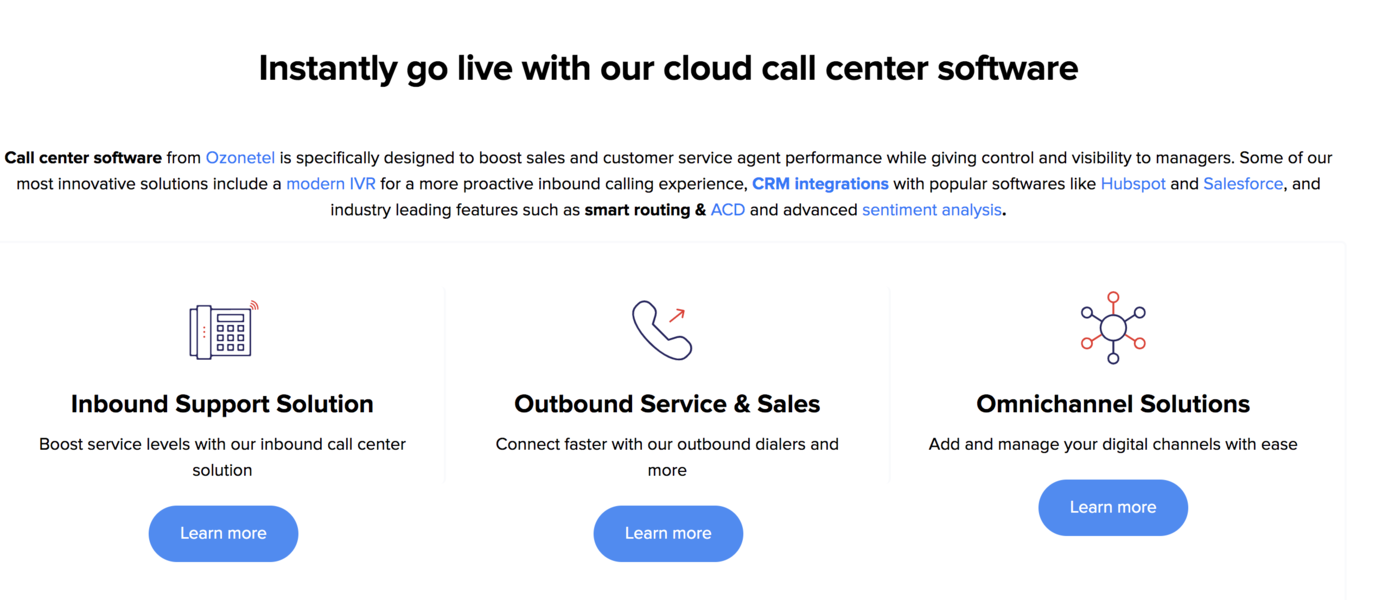 Ozonetel Call center software solves your most critical call center ... Ozonetel Call center software solves your most critical call center ...