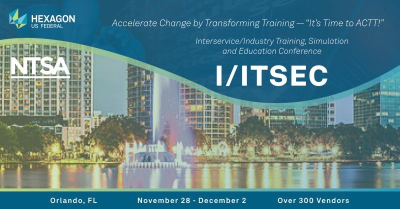 I/ITSEC 2022 is around the corner! I/ITSEC 2022 is around the corner!