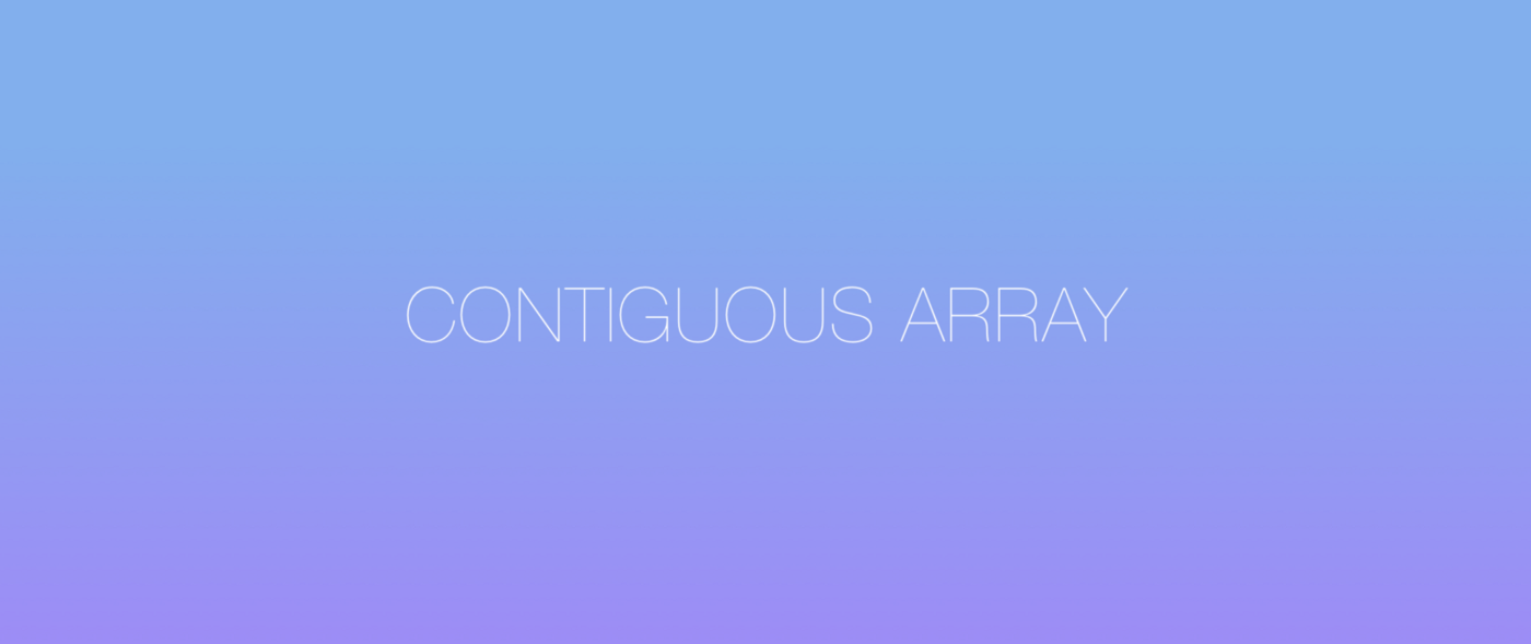 Contiguous Array Contiguous Array