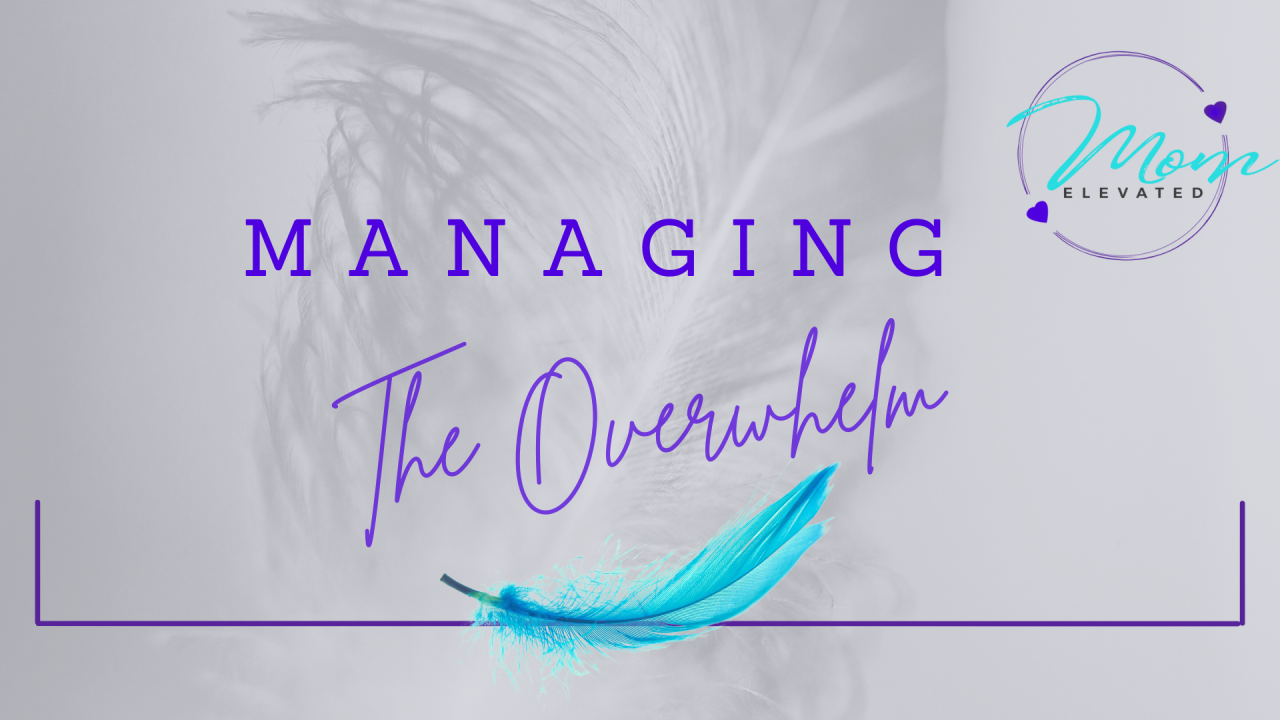 Managing the Overwhelm Managing the Overwhelm