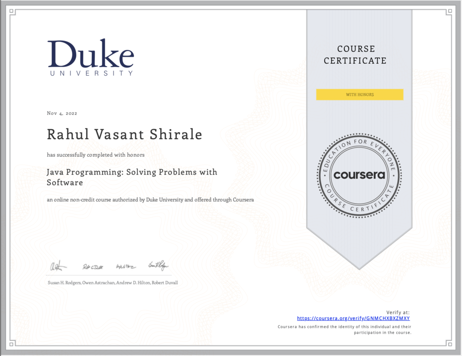 Completed Java Programming: Solving Problems with Software (with Honors) Completed Java Programming: Solving Problems with Software (with Honors)