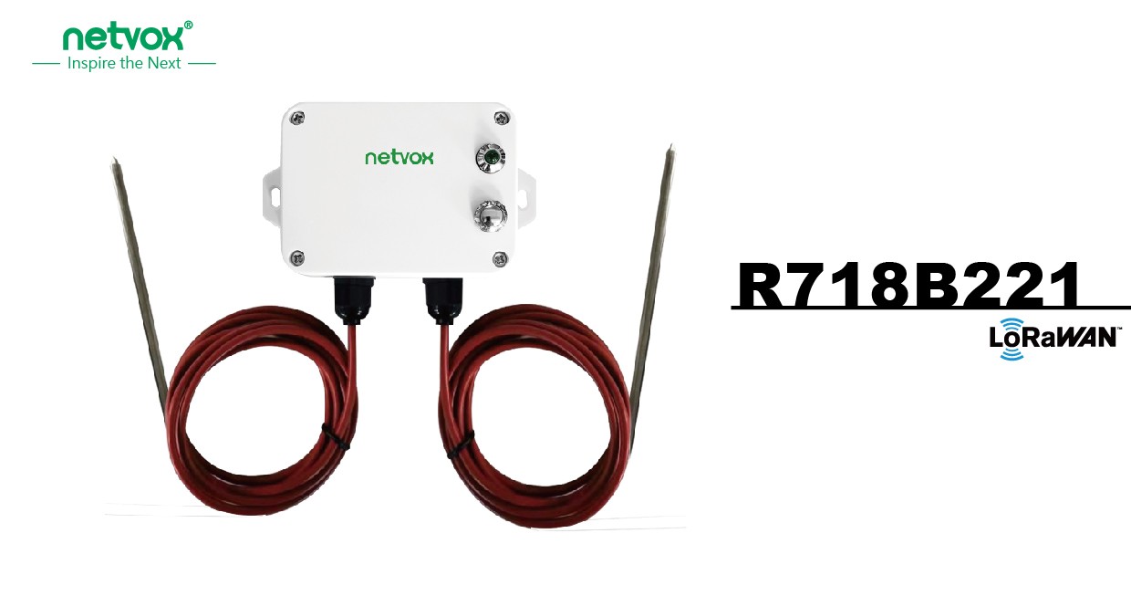 Wireless 2-Gang Temperature Sensor - PT1000 Needle Probe Wireless 2-Gang Temperature Sensor - PT1000 Needle Probe