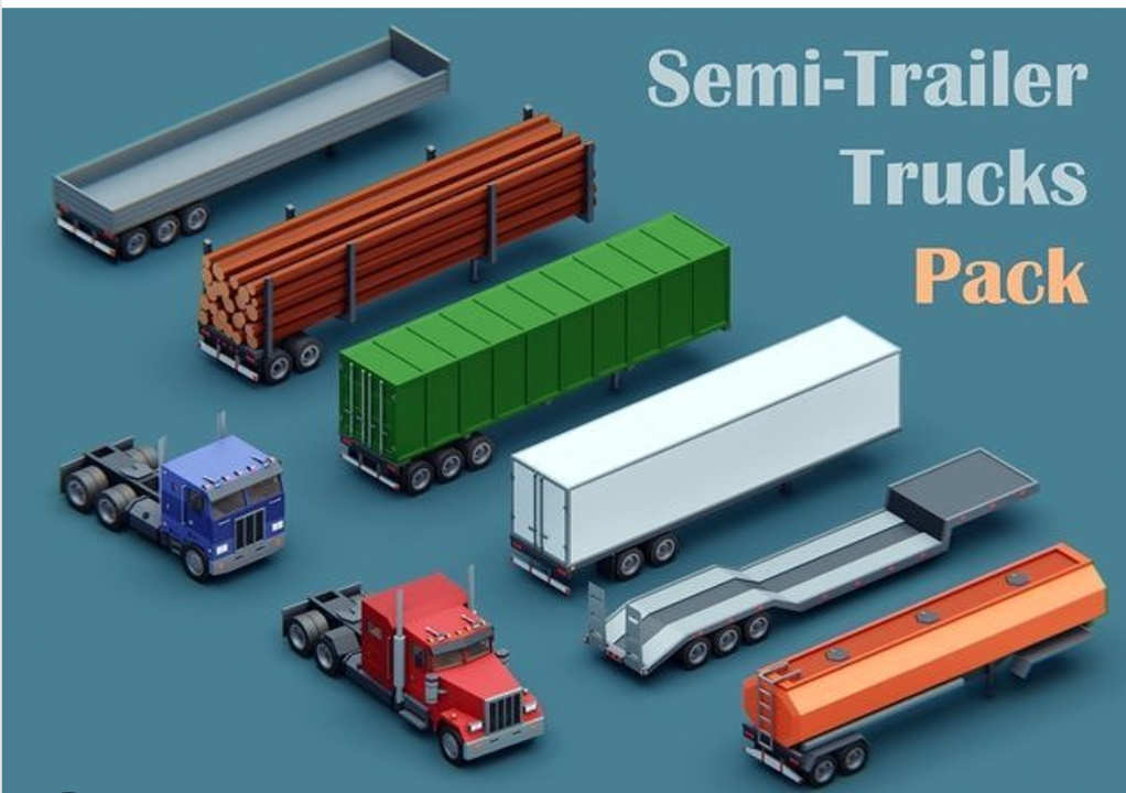 Common types of trailers used in the transportation industry. Common types of trailers used in the transportation industry.