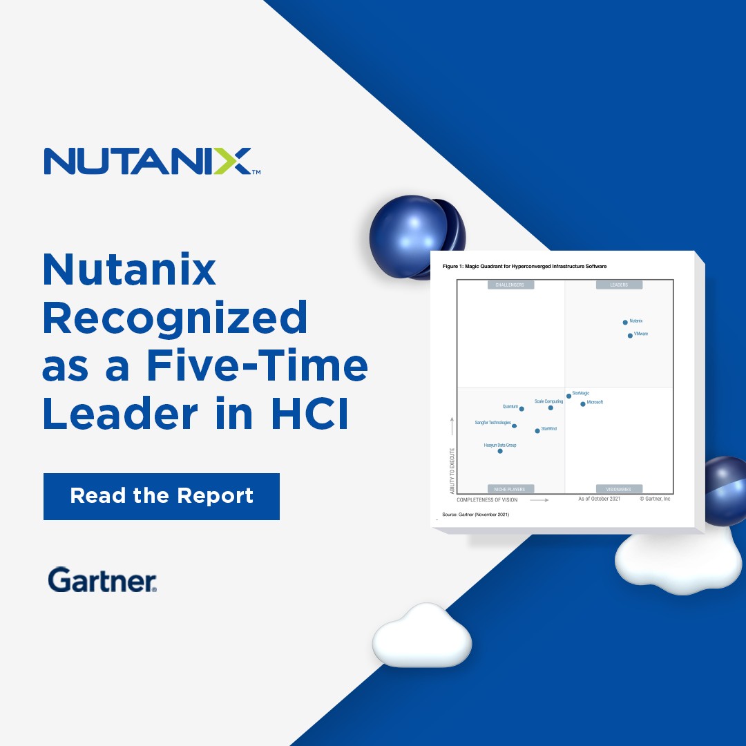 Nutanix on LinkedIn: High Five, Nutanix Named a Leader for Five Years ... Nutanix on LinkedIn: High Five, Nutanix Named a Leader for Five Years ...