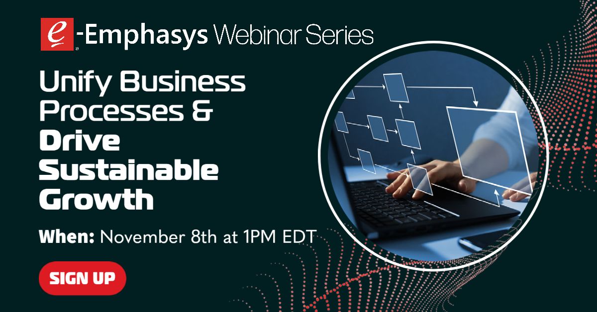 e-Emphasys Technologies on LinkedIn: Unify Business Processes & Drive ... e-Emphasys Technologies on LinkedIn: Unify Business Processes & Drive ...